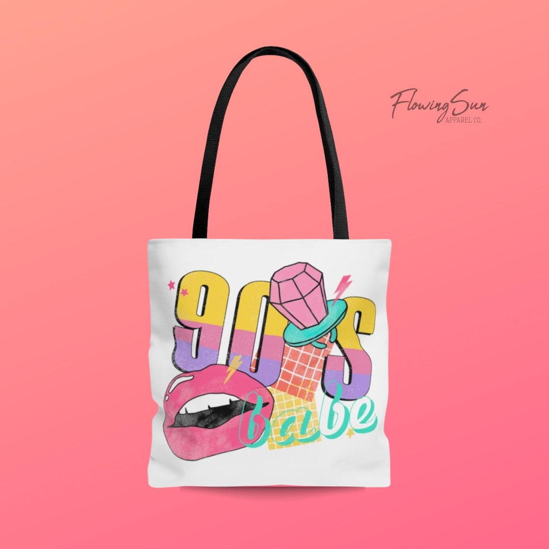 90s Babe Tote Bag 1990s Tote Bag 90s Girl 90s Style 90s - Etsy