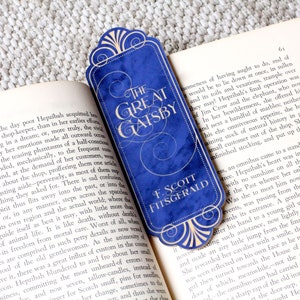 Great Gatsby Bookmark | Classic Novel Lover | F. Scott Fitzgerald ...