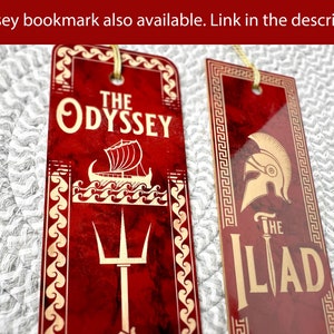 Iliad Bookmark for Fans of Homer Bookmark Classic Literature Gift Iliad ...