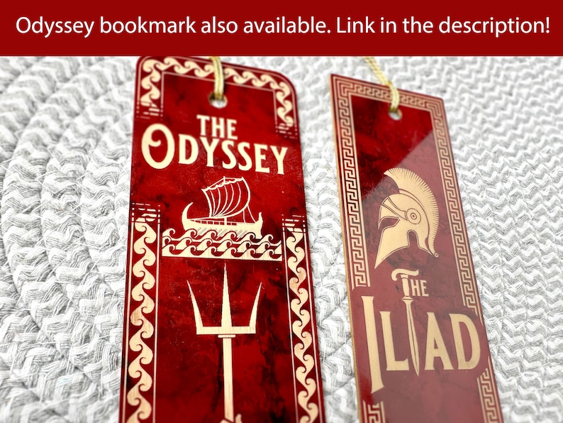 Iliad Bookmark for Fans of Homer Bookmark Classic Literature Gift Iliad ...