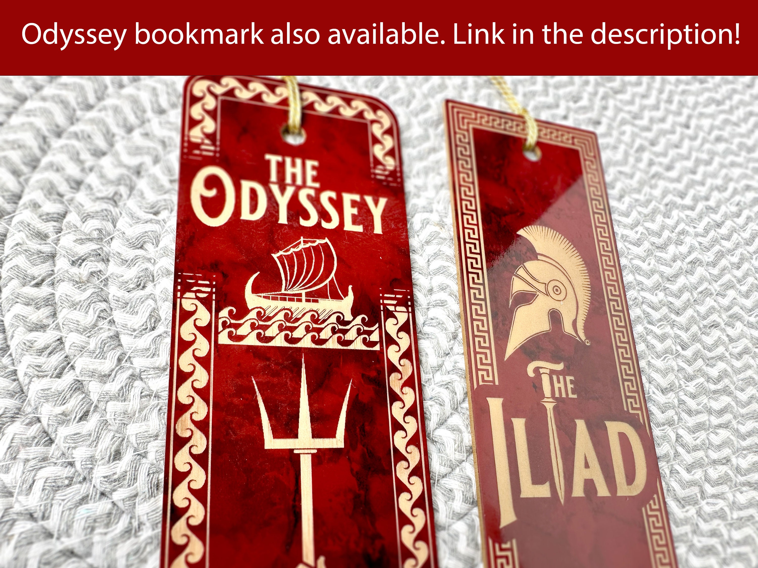 Iliad Bookmark for Fans of Homer Bookmark Classic Literature Gift Iliad ...
