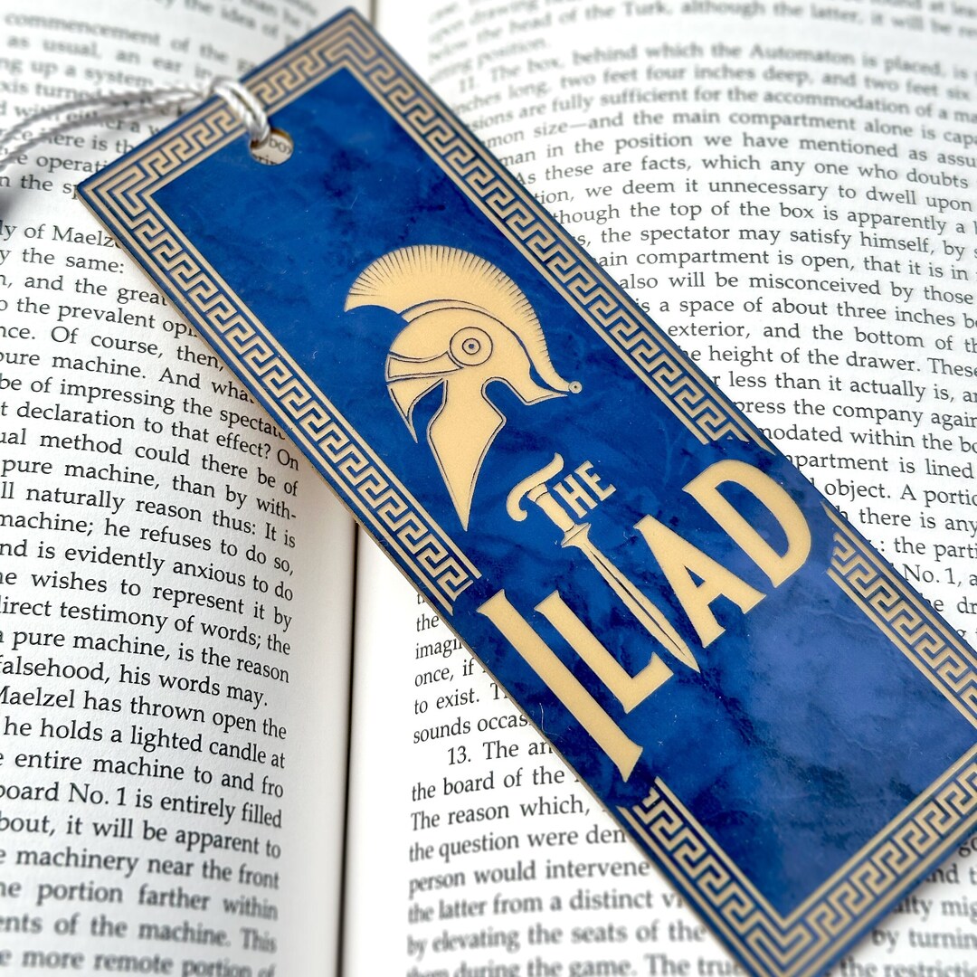 Iliad Bookmark for Fans of Homer Bookmark Classic Literature Gift Iliad ...