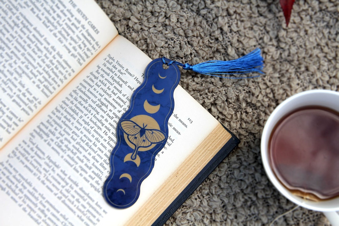 Luna Moth Bookmark Celestial Gift Mystical Magical Gift Esoteric Gift ...