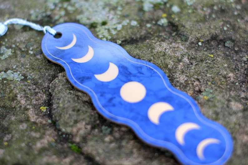 Lunar Cycles Bookmark Moon Bookmark Moon Phases Lunar Phases - Etsy