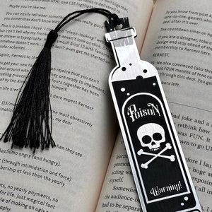 True Crime Fan Gift Bookmark Dark Humor Poison Bottle Funny Bookmark ...