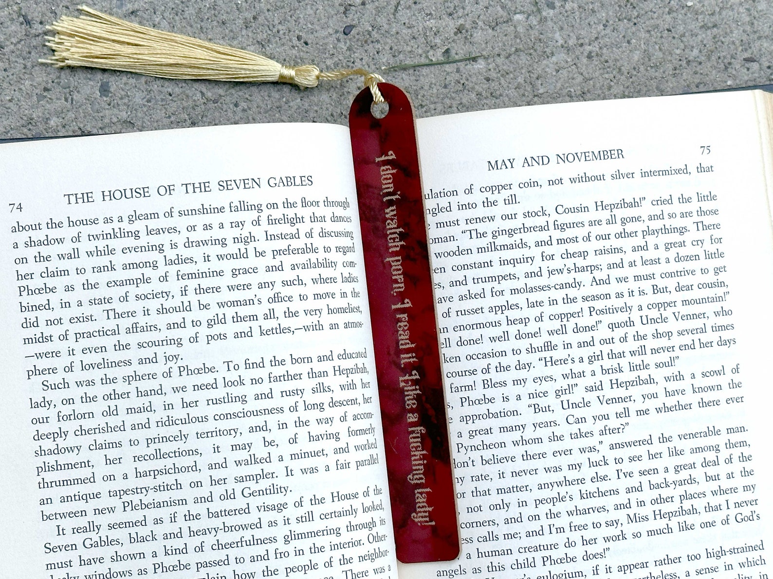 Smut Bookmark Funny Bookmark Book Accessory Bookish Gift Spicy Bookmark ...