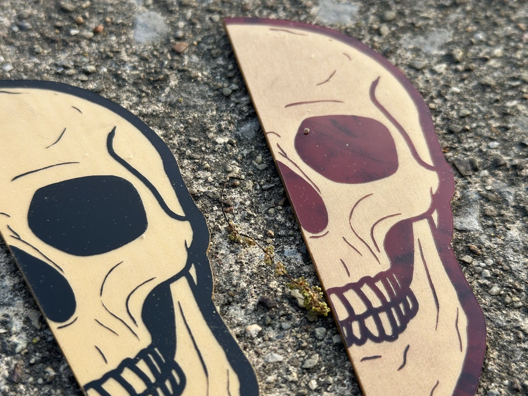 Skull Bookmark for Horror Fans of Scary Books Cool Bookmark - Etsy