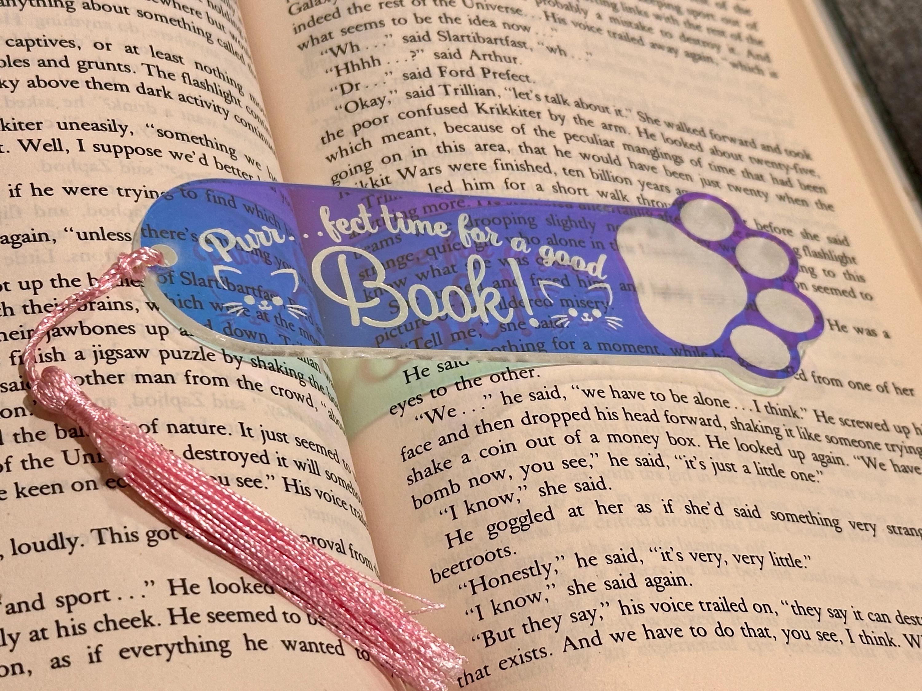 Cute Bookmark Cat Lover Bookmark Cat Lover Gift for Tea Lover Gift for ...