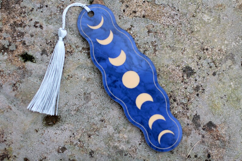 Lunar Cycles Bookmark Moon Bookmark Moon Phases Lunar Phases - Etsy