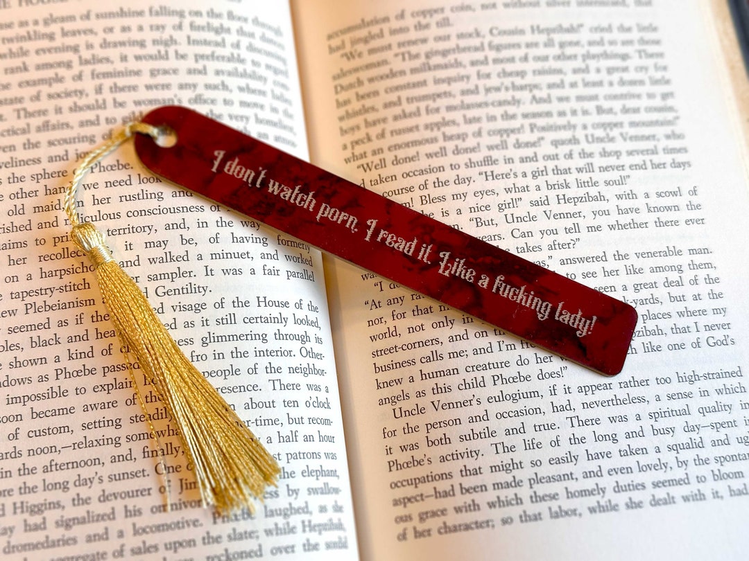 Smut Bookmark Funny Bookmark Book Accessory Bookish Gift Spicy Bookmark ...