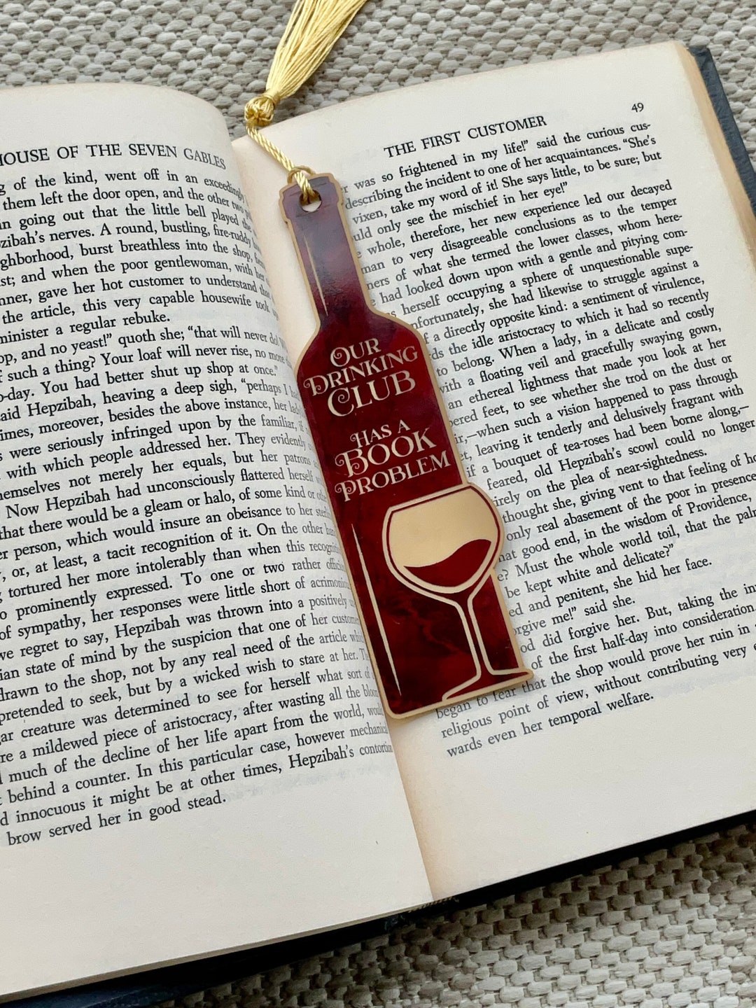 Our Drinking Club Has a Book Problem Wine Book Club Cute Bookmark Book ...