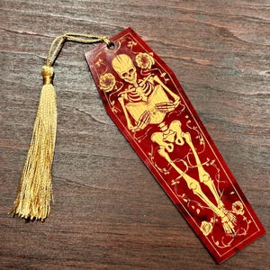 Skeleton Bookmark Skull Bookmark for Horror Fans of Scary Book Funny ...