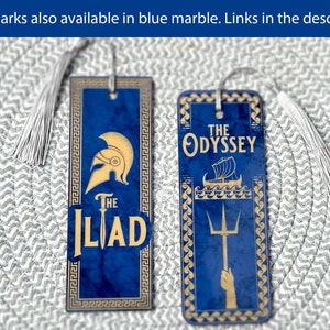 Iliad Bookmark for Fans of Homer Bookmark Classic Literature Gift Iliad ...