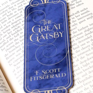 Great Gatsby Bookmark | Classic Novel Lover | F. Scott Fitzgerald ...