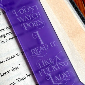 Smut Bookmark Funny Bookmark Book Accessory Bookish Gift Spicy Bookmark ...