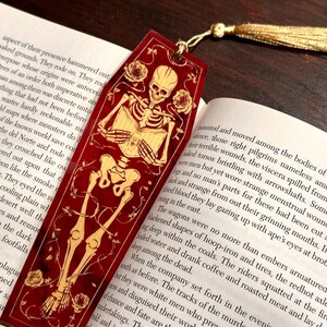 Skeleton Bookmark Skull Bookmark for Horror Fans of Scary Book Funny ...