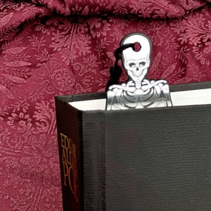 Skeleton Bookmark Skull Bookmark for Horror Fans of Scary Book Funny ...