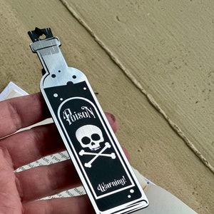 True Crime Fan Gift Bookmark Dark Humor Poison Bottle Funny Bookmark ...