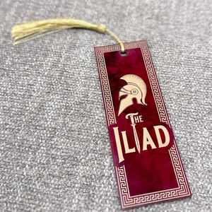 Iliad Bookmark for Fans of Homer Bookmark Classic Literature Gift Iliad ...