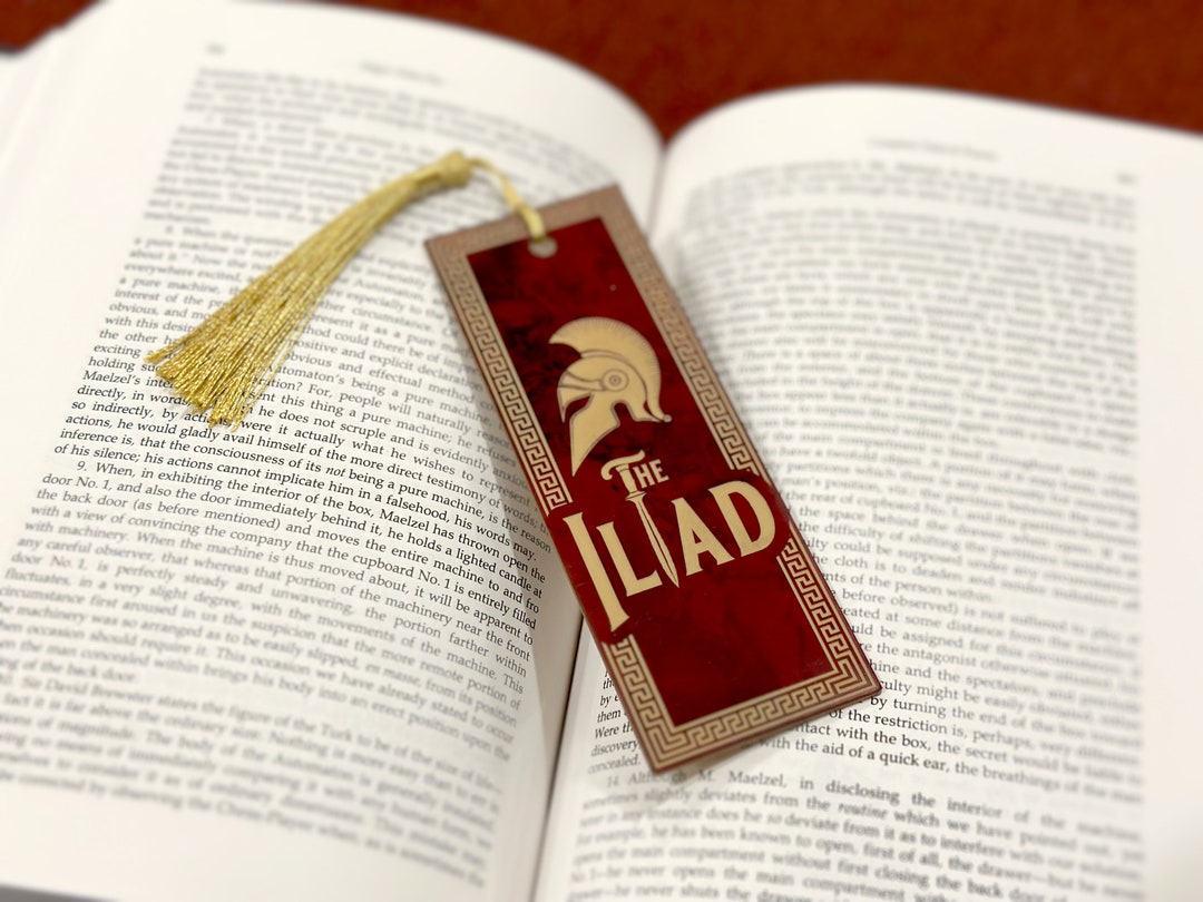 Iliad Bookmark for Fans of Homer Bookmark Classic Literature Gift Iliad ...