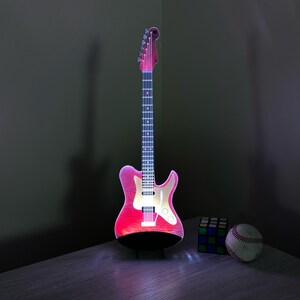 Electric Guitar Sign Guitar Art Guitar Display Rock and Roll Lover Gift ...