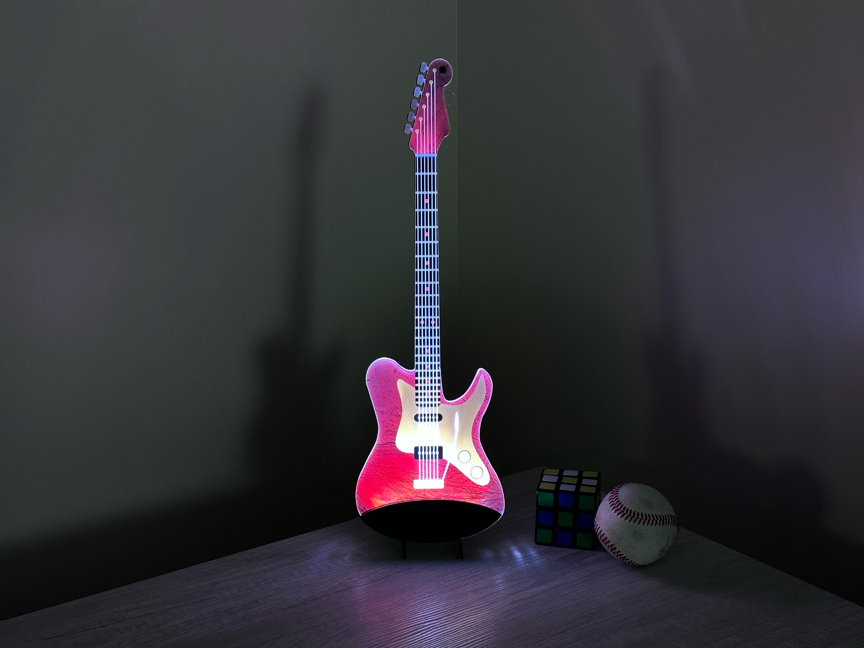Electric Guitar Sign Guitar Art Guitar Display Rock and Roll Lover Gift ...