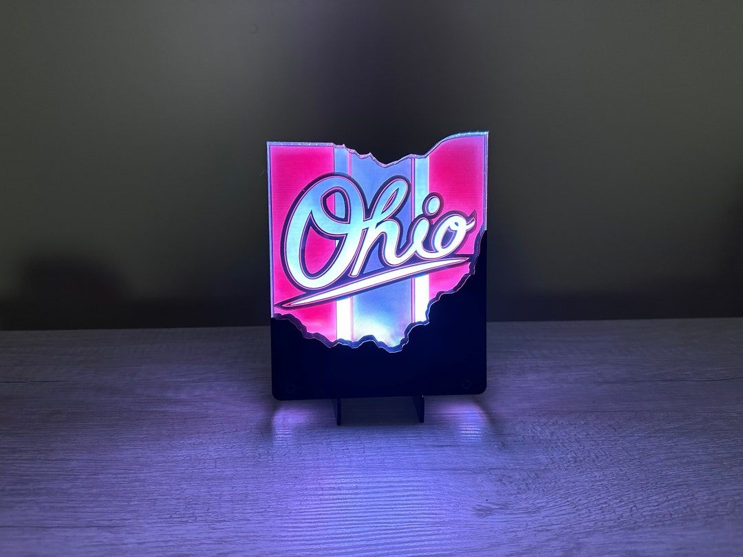 Ohio State Decor Ohio State University Decor Ohio State Buckeyes Sign ...