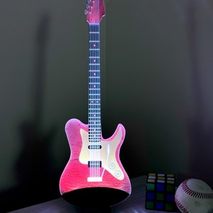 Electric Guitar Sign Guitar Art Guitar Display Rock and Roll Lover Gift ...