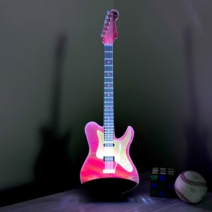 Electric Guitar Sign Guitar Art Guitar Display Rock and Roll Lover Gift ...
