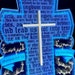 Christian Light Cross Art Catholic Art Display Lord's Prayer Sign ...