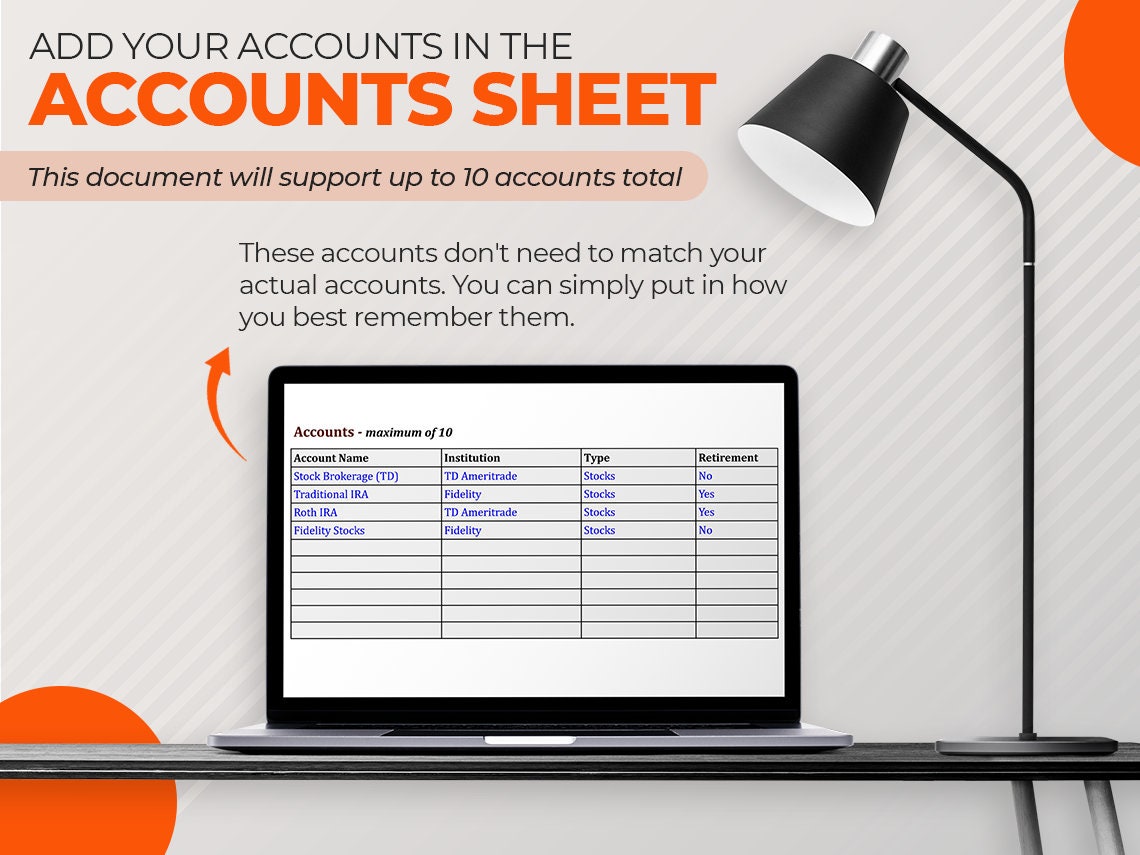 Stock Portfolio Investment Tracker Spreadsheet Template for Stock ...