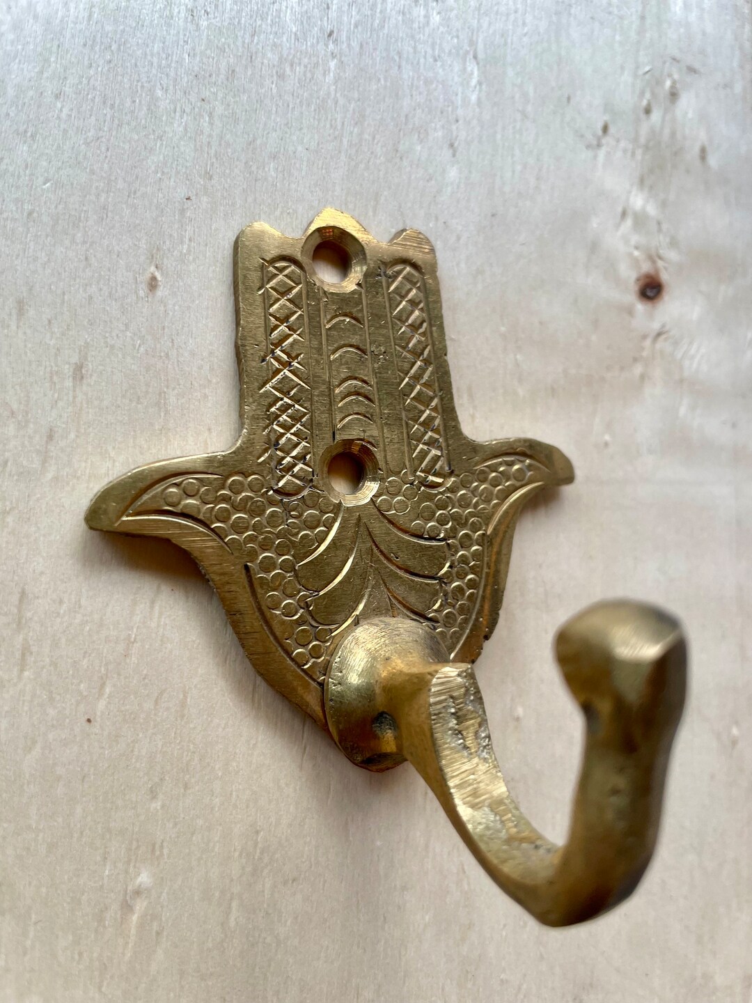 Antique Brass Hamsa Hand Wall Hook: Moroccan Decor - Etsy