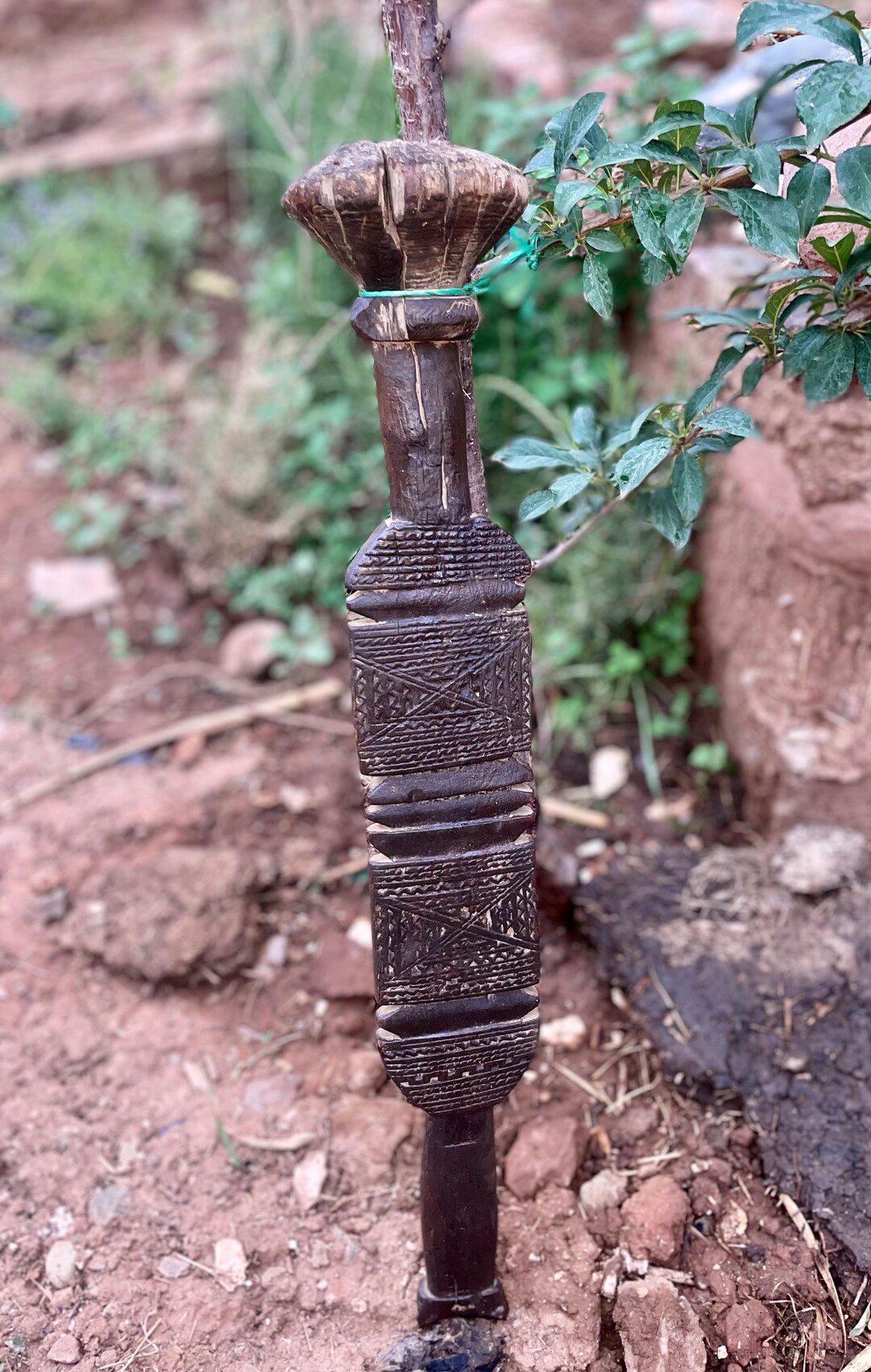 Piquet TOUAREG , Traditional Carved Wooden, Antique Tuareg Tent Poles ...