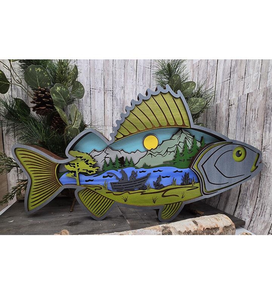 3D Layered Wood Fish - Etsy