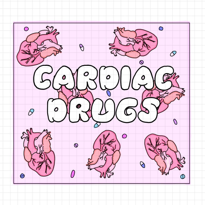 Cardiac Medication Digital Flash Cards (40 Cards) - Etsy
