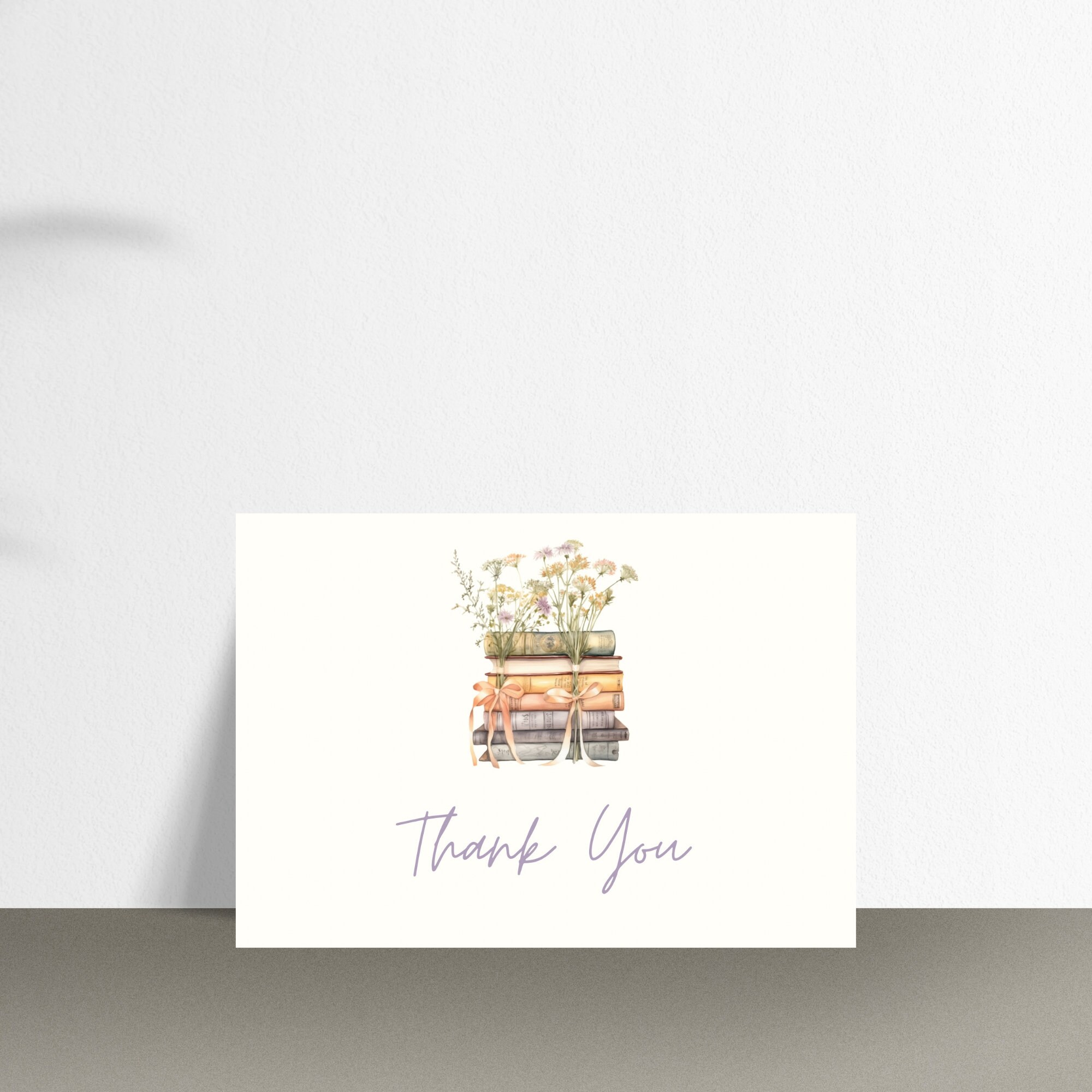 Storybook Thank You Card Editable Template | Book Themed Thank You Card ...