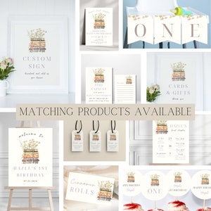 Storybook 1st Birthday Welcome Sign | First Chapter Birthday Welcome ...