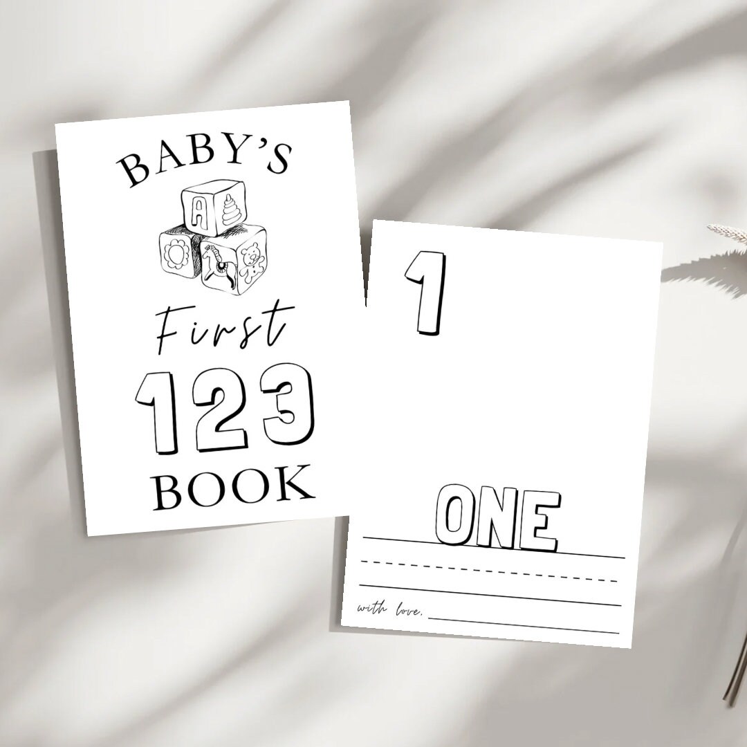 Baby’s First 123 Book and Sign | Blank Numbers Book | Baby’s First ...