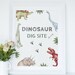 Editable Dinosaur Dig Site Sign Dinosaur Birthday Party Decor Three-rex ...