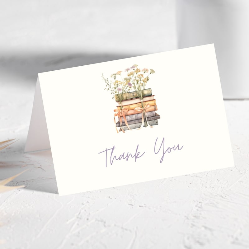 Book Club Thank You Cards - Etsy