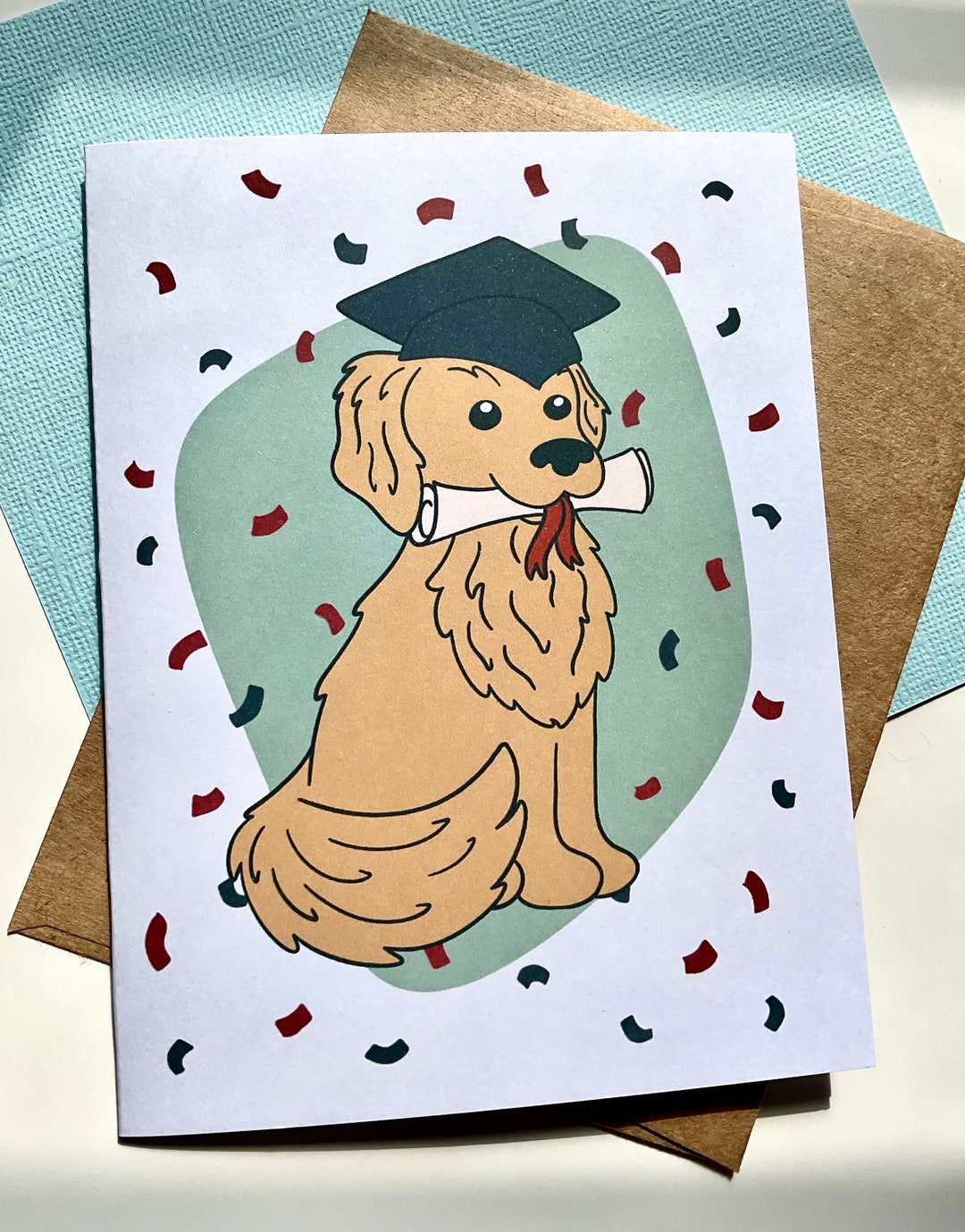 Graduation Card Cute Puppy Grad Card - Etsy