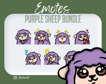 Yellow Sheep Emote Bundle | 7 Sheep Emotes | Sheep Emotes for Twitch ...