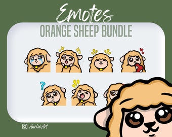 Purple Sheep Emote Bundle 7 Sheep Emotes Sheep Emotes for Twitch ...