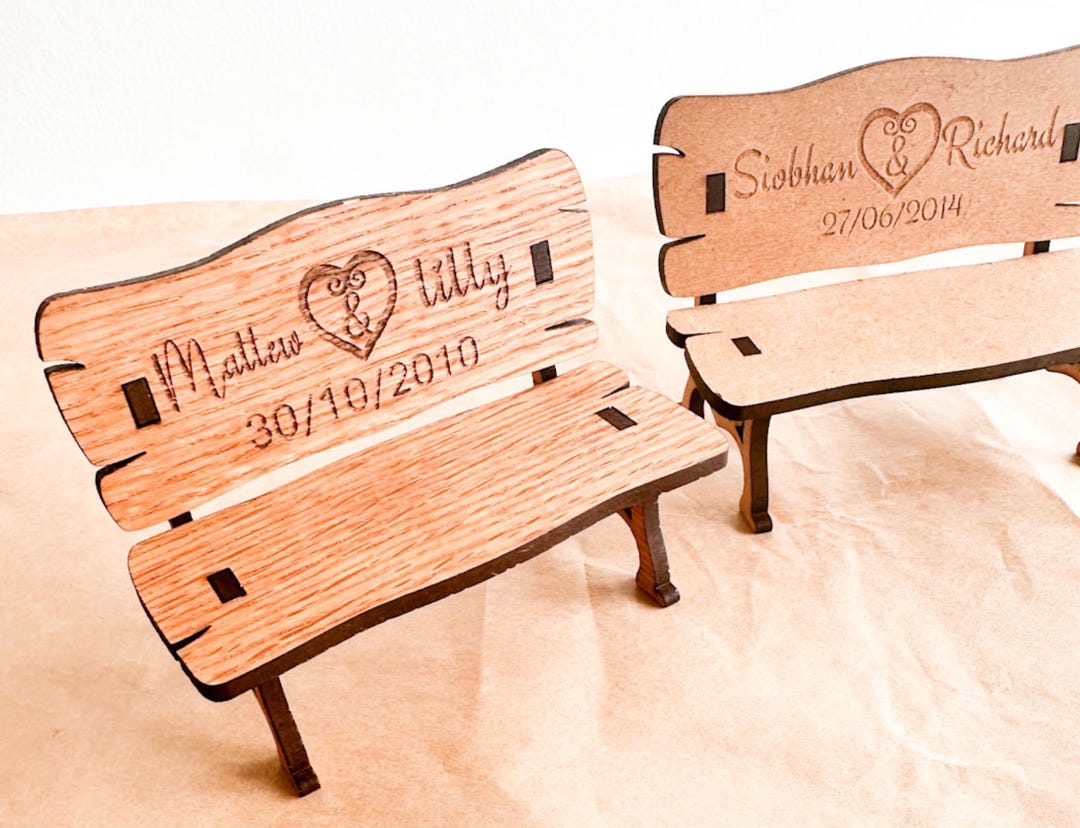 Personalised Wooden Bench | 5 Year Anniversary Gift | Ideal Anniversary ...