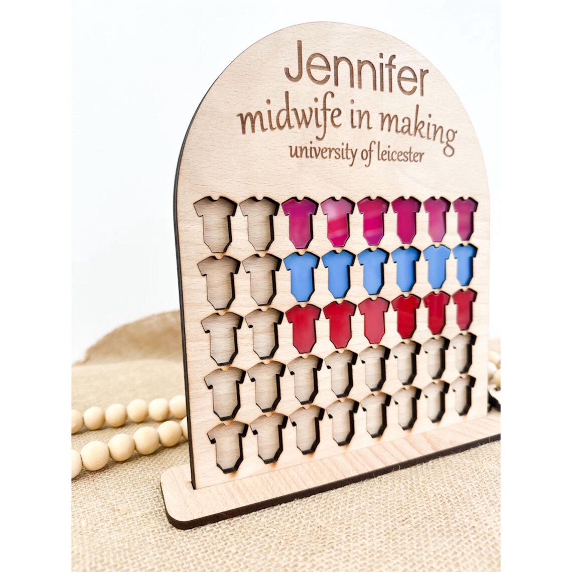 Personalised Birth Counting Board/student Midwife Gift - Etsy
