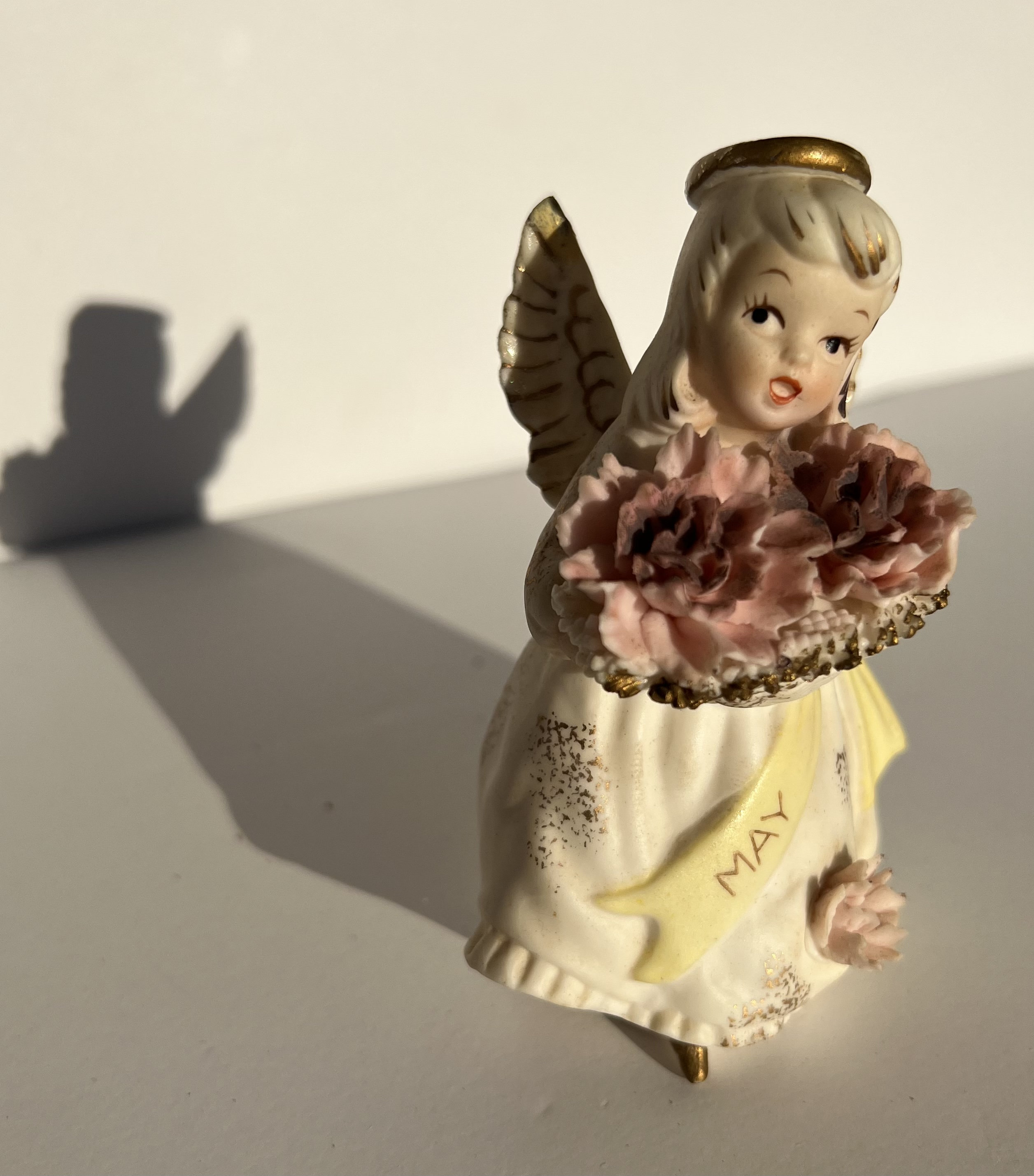 Vintage Rare Lefton Porcelain May Angel With Boquete Marked 3332 - Etsy