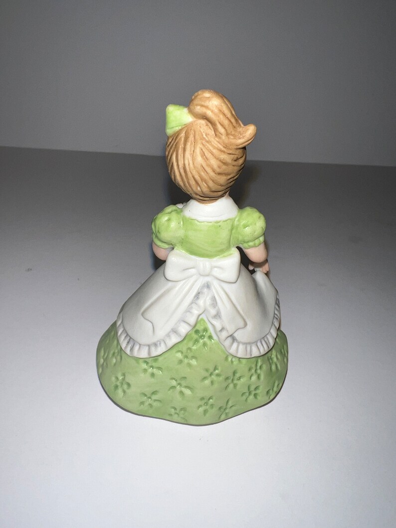 Vintage Lefton April Birthday Girl Figurine Ceramic 4 Ft 1980s Holding ...