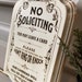 No Soliciting Sign | PNG | SVG | Ornamental | Download - Etsy
