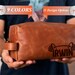 Gift for Football Coaches & Players, Team Gift Ideas, Leather Dopp Kit ...