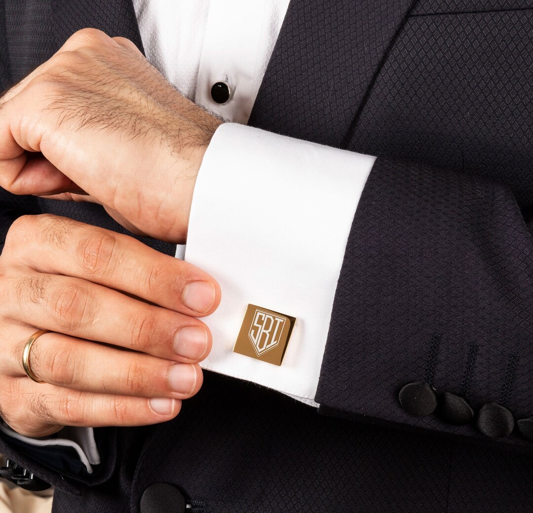 Personalized Cuff Links Custom Cufflinks for Best Man Father of Bride ...